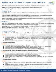 What We Do - Virginia Early Childhood Foundation